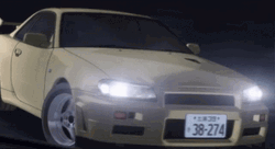 Nissan Skyline R34 Night Driving Animation GIF | GIFDB.com