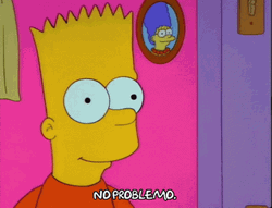 No Problemo Bart Simpsons Salute GIF | GIFDB.com