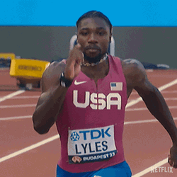 Noah Lyles Olympic Run GIF | GIFDB.com