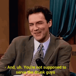 Norm Macdonald Bartender GIF | GIFDB.com