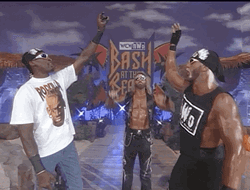 Nwo Hulk Hogan Dennis Rodman High Five GIF | GIFDB.com