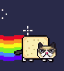 Nyon Cat Vs Grumpy Animated