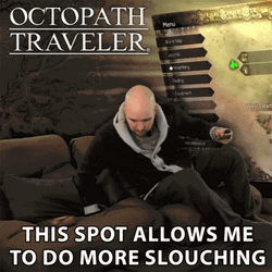 Octopath Traveler To Do More Slouching GIF | GIFDB.com