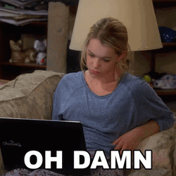 Oh Damn Depressed Lady Using Laptop GIF | GIFDB.com