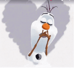 Olaf Frozen Heart Blow Kiss GIF | GIFDB.com