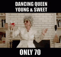 Old Lady Birthday Dancing Queen GIF | GIFDB.com