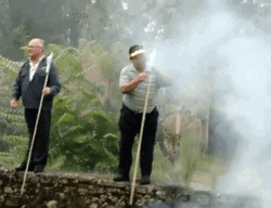 Old Man Lighting Firecracker GIF | GIFDB.com