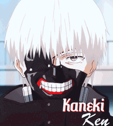 Tokyo Ghoul Kaneki Smirk Face GIF | GIFDB.com