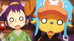 One Piece Tama Chopper Surprised Hell Nah GIF | GIFDB.com