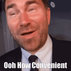 Oooo How Convenient Eddie Hearn GIF | GIFDB.com