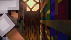 Opening Door Of Minecraft's Book Store GIF | GIFDB.com