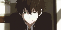 Hyouka Oreki Smiling