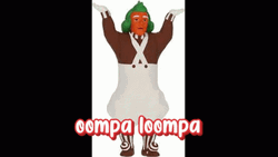 Original Oompa Loompa On Headphones GIF | GIFDB.com
