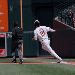 Orioles Austin Hays Running Around GIF | GIFDB.com