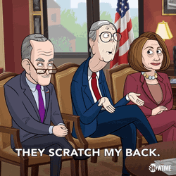 Our Cartoon President They Scratch My Back GIF | GIFDB.com