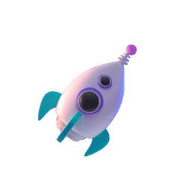 Outer Space Rocket Floating GIF | GIFDB.com