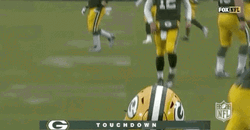 Green Bay Packers Aaron Jones Touchdown Shimmy Dance98 X 258 Gif GIF ...