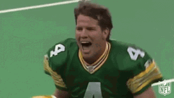 Green Bay Packers Brett Favre Celebrating GIF | GIFDB.com