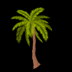 Palm Tree Swaying Graphics Art GIF | GIFDB.com
