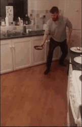 Pan Flipped Pancake GIF | GIFDB.com