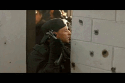 Panic Reporter Cameraman Interview Crime Scene GIF | GIFDB.com