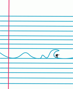 Paper Blue Wave GIF | GIFDB.com