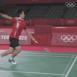 Paris Olympics 2024 Catching Shuttlecock GIF | GIFDB.com