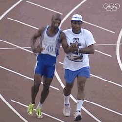 Paris Olympics 2024 Frail Runner GIF | GIFDB.com