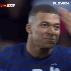 Paris Saint-germain Player Kylian Mbappe Tapping Forehead GIF | GIFDB.com