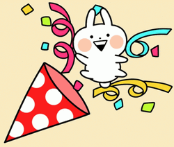 Party Popper Excited Usagyuuun GIF | GIFDB.com