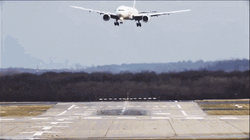 Passenger Plane Hard Landed GIF | GIFDB.com