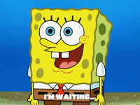 Spongebob Waiting At Table Gif