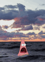 Patrick In The Ocean GIF | GIFDB.com