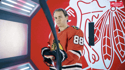 Patrick Kane Checking Ice Hockey Stick GIF | GIFDB.com