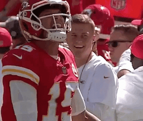 Patrick Mahomes Happy Screams GIF | GIFDB.com