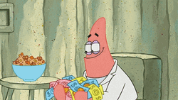 Patrick Make It Rain Money GIF | GIFDB.com