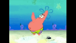 Patrick Star Big Belly Exercising GIF | GIFDB.com