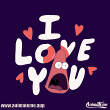 Patrick Star Funny Love GIF | GIFDB.com