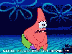 Patrick Star Mental Breakdown For The Win GIF | GIFDB.com