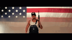 Patriotic Guy Eagle With Gun GIF | GIFDB.com
