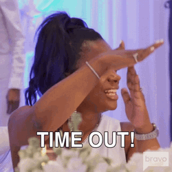 Pause Kandi Burruss Time Out Gesture GIF | GIFDB.com