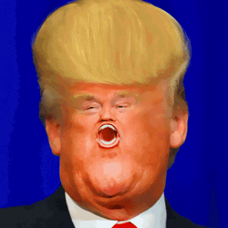 Donald Trump Chomping Peach Meme GIF | GIFDB.com