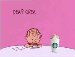 Peanuts Linus Van Pelt Writing Next To Psl GIF | GIFDB.com