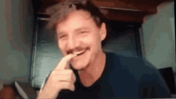Pedro Pascal Biting Finger Happy Bobbing Head GIF | GIFDB.com