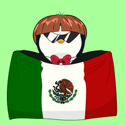 Penguin Holding Mexico Flag GIF | GIFDB.com