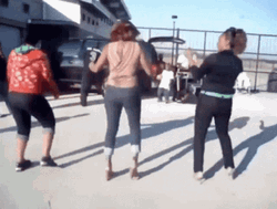 People Dancing Gracefully In Choreographed Moves GIF | GIFDB.com
