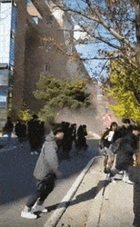People Running Outside Earthquake GIF | GIFDB.com