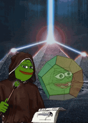 Pepe Floating Diamond Wizard GIF | GIFDB.com