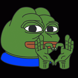 Pepe Meme Finger Heart Eyes GIF | GIFDB.com