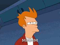 Philip J. Fry Suspicious Hmmmm GIF | GIFDB.com